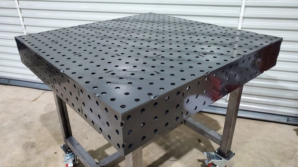 Welding Table - 40" x 40" Fully Fabricated Weld Tables - Texas Metal Works