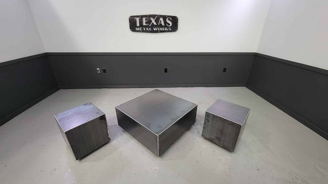 18x18 End Table - Straight Sides - Texas Metal Works