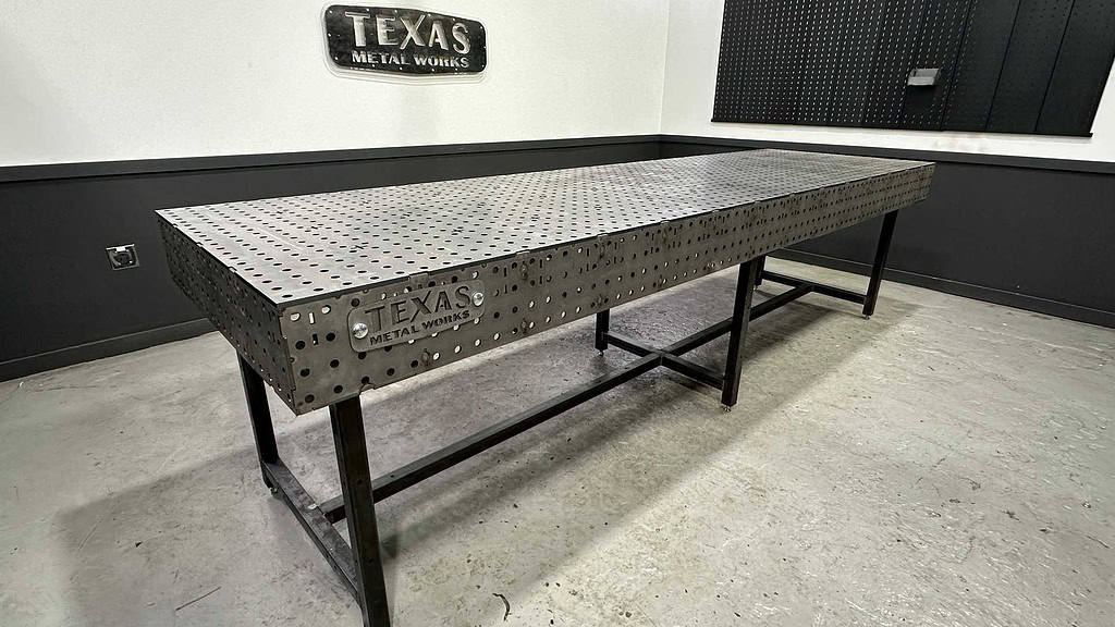 Welding Table – 40″ x 140″ Fully Fabricated Weld Tables • Texas Metal Works
