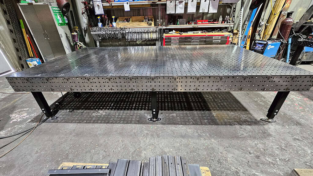 Welding Table – 70″ x 140″ Fully Fabricated Weld Tables • Texas Metal Works