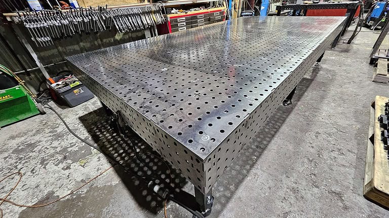 Welding Table – 70″ x 140″ Fully Fabricated Weld Tables • Texas Metal Works