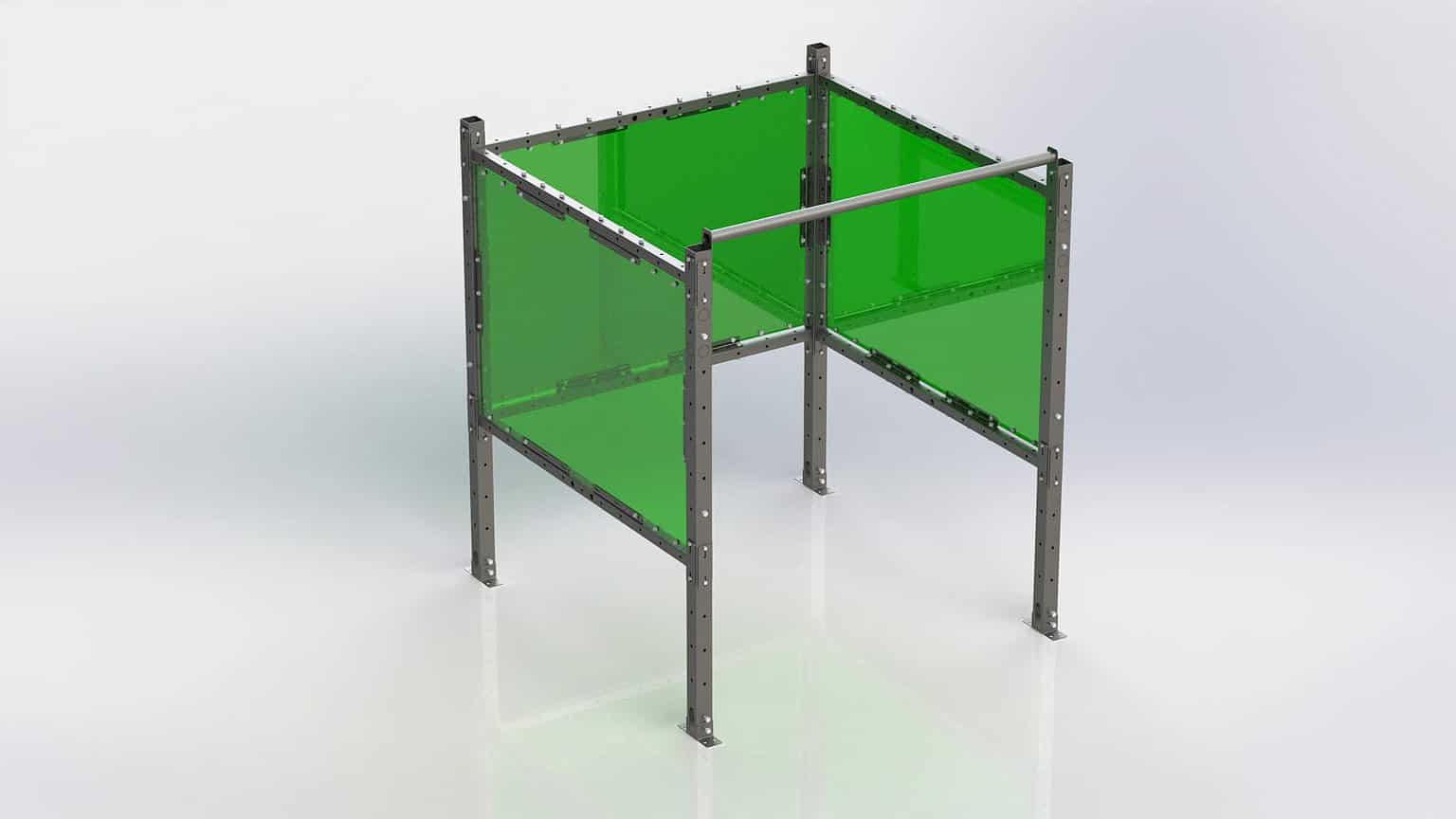 ModPro Welding Booth - Single Station • Texas Metal Works