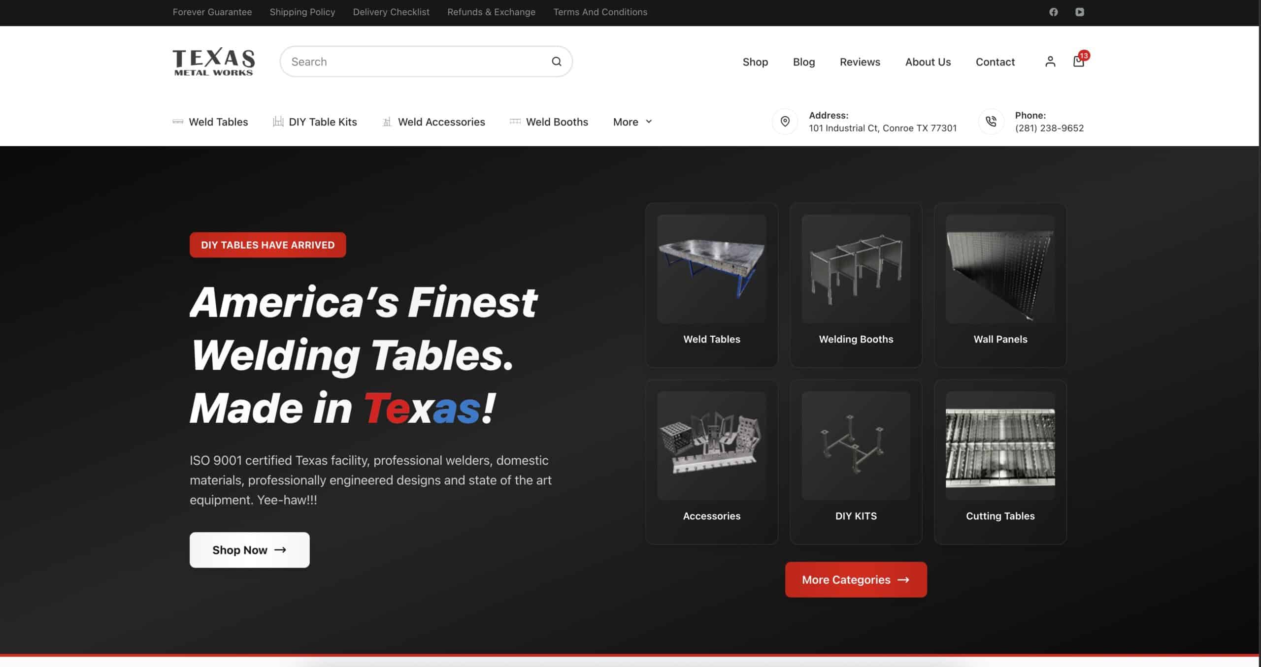 Weld Table Accessories – Texas Metal Works